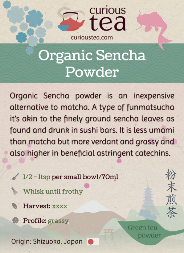 Organic Sencha Powder | Japanese Green Tea | Curious Tea