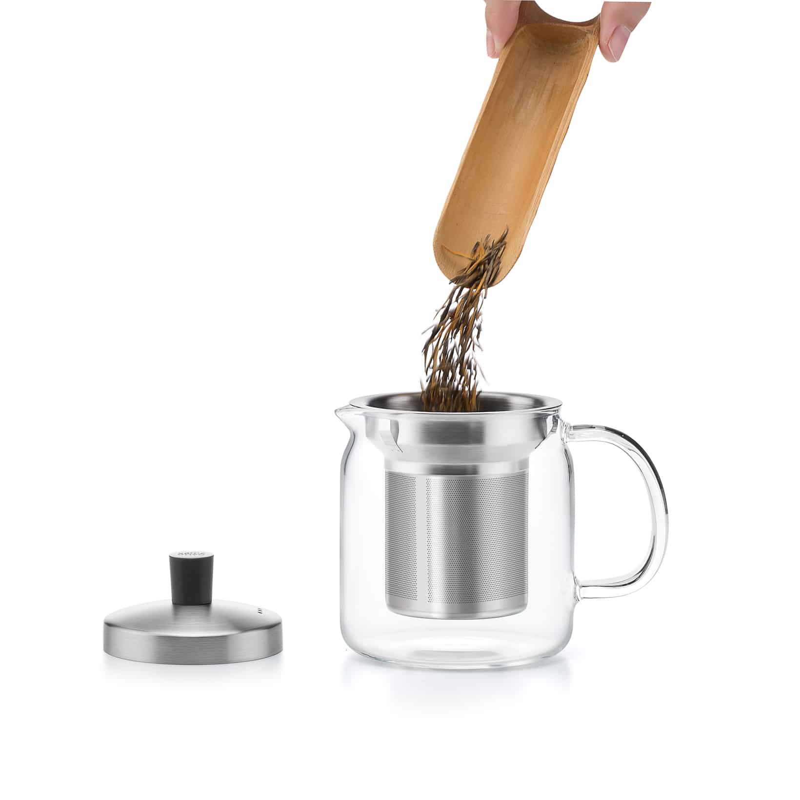 Samadoyo Glass Tea Infuser Pot | Modern Teaware | Curious Tea
