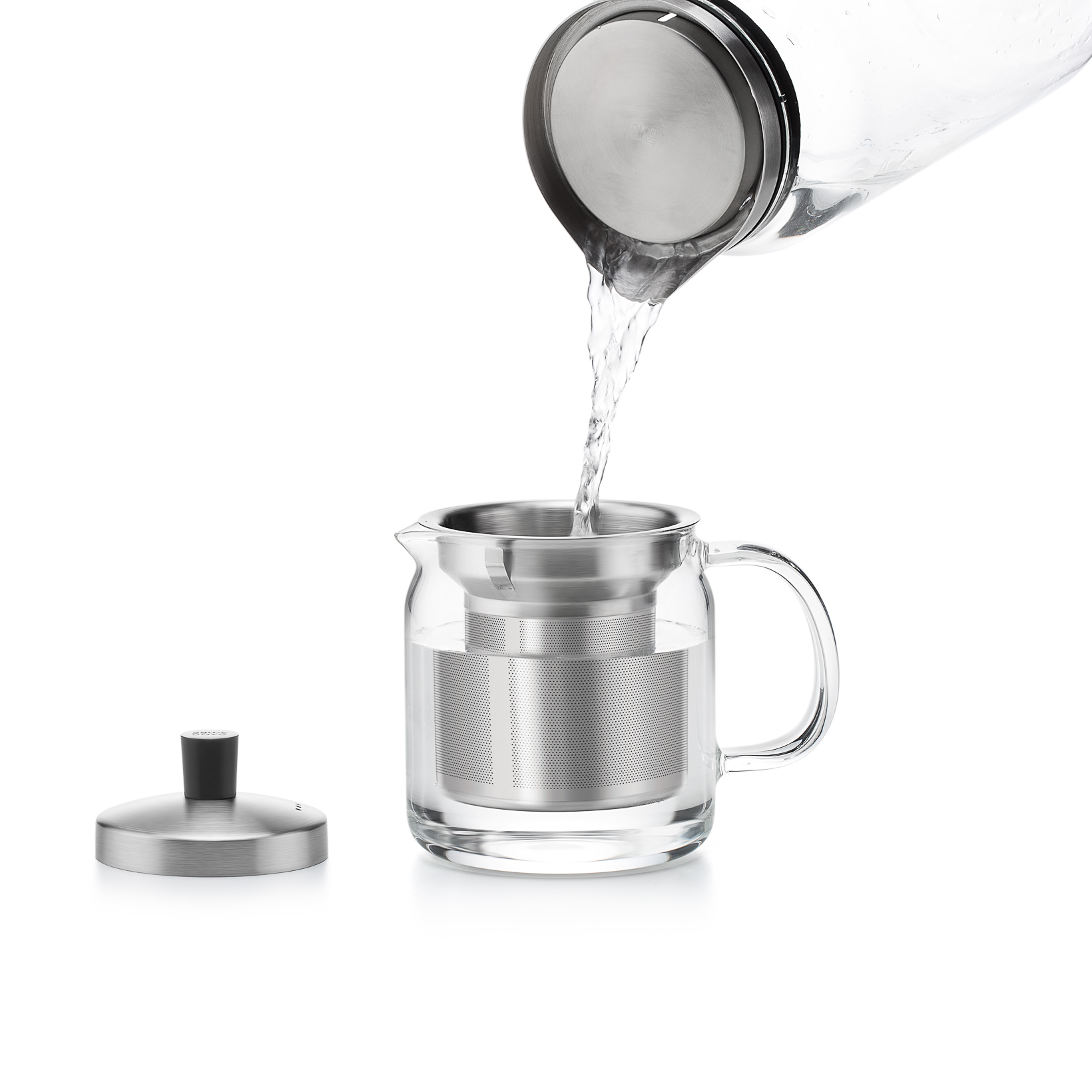 Samadoyo Glass Tea Infuser Pot | Modern Teaware | Curious Tea